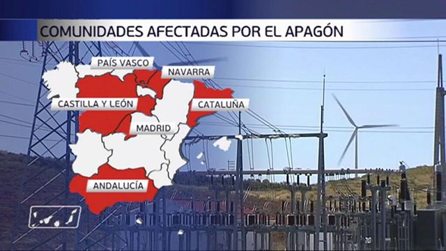 Una avería en la red eléctrica provoca un apagón masivo en España