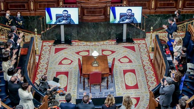 El discurso íntegro de Volodímir Zelenski ante el Congreso de los Diputados