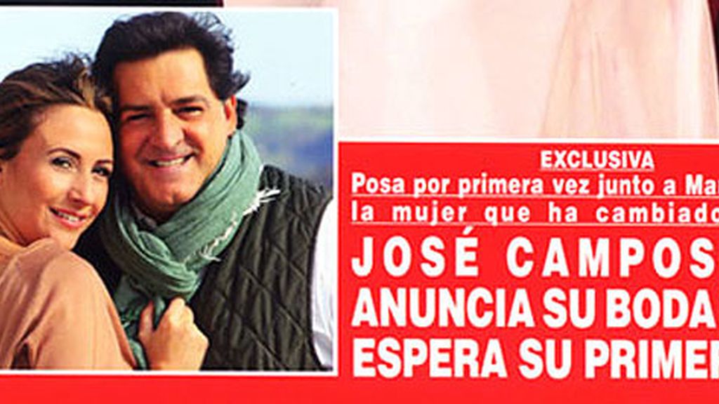 José Campos se casa y será padre por primera vez
