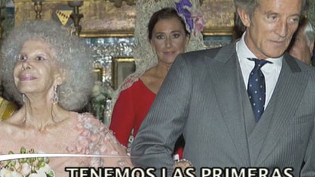 Primeras imágenes de la ceremonia de la boda de la Duquesa de Alba