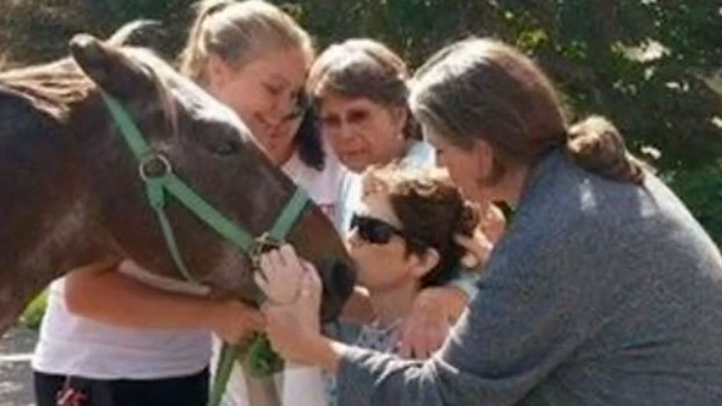 Una enferma de cáncer terminal se despide de su caballo