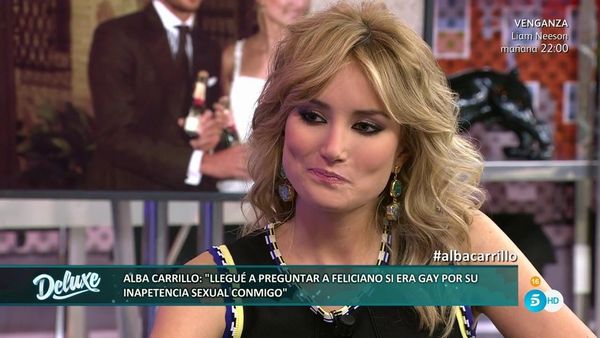 Alba Carrillo: "Feliciano propuso hacer tríos y operarme el pecho para ...