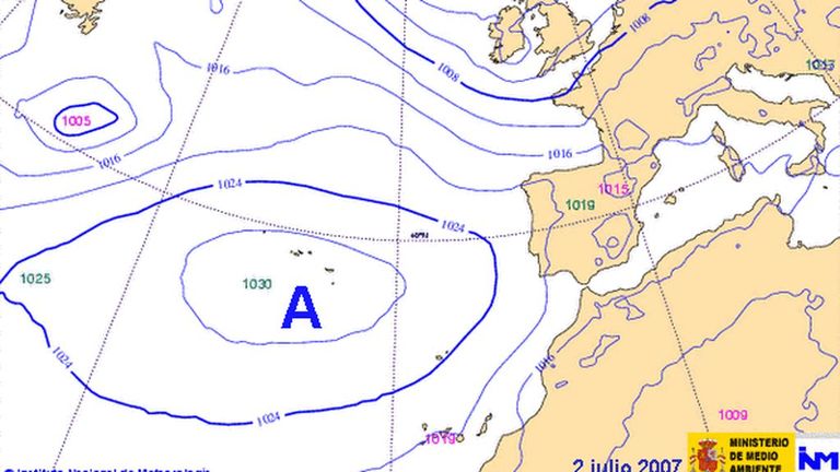 Isobaras: ¿qué nos dicen las rayas azules y rojas de los mapas del ...