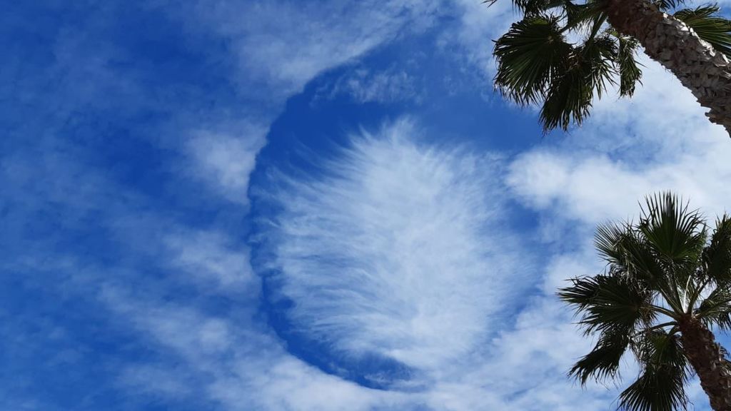 Skypunch: qué es este fenómeno que se formó en el cielo de Castellón