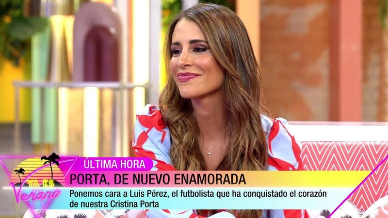 Cristina Porta, enamorada: el futbolista Luis Pérez Maqueda es su novio ...