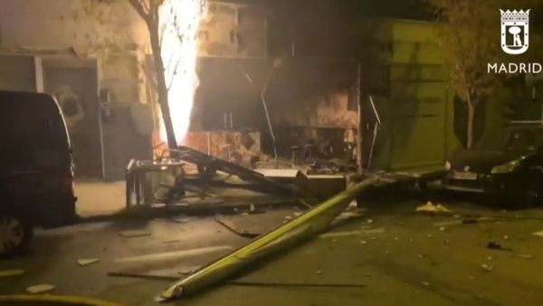 En vídeo, la explosión del bar en Madrid