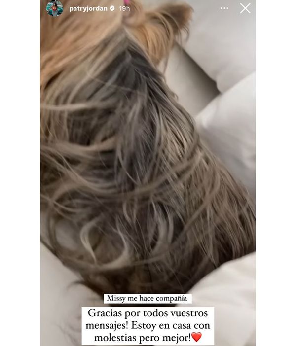Patry Jordán, hospitalizada por fuertes molestias: "Dolor constante y ...
