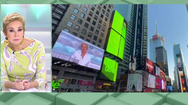 Ana Rosa se queda sin palabras: ¡recibe un gran homenaje en Times Square!