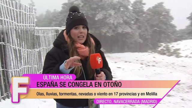Emma García y la surrealista conexión con una reportera en la nieve ...