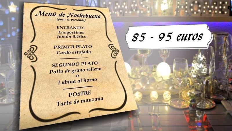 ¿Cuál es el menú más barato para disfrutar dela cena de Nochebuena?