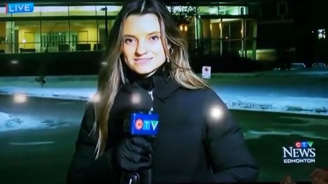 Una reportera de Canadá, a punto de desmayarse en directo: "No me ...