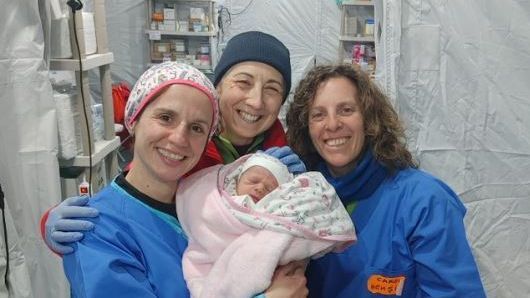 Waffa, the primary child born within the Spanish subject hospital in ...