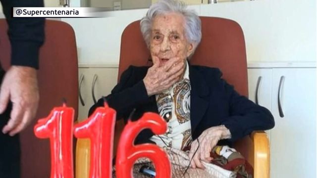 María Branyas, la mujer más longeva del mundo con 116 años, española