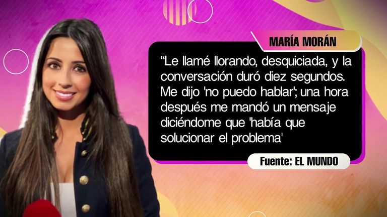 María Morán denuncia a Jasper Cellessen por amenazas - Telecinco
