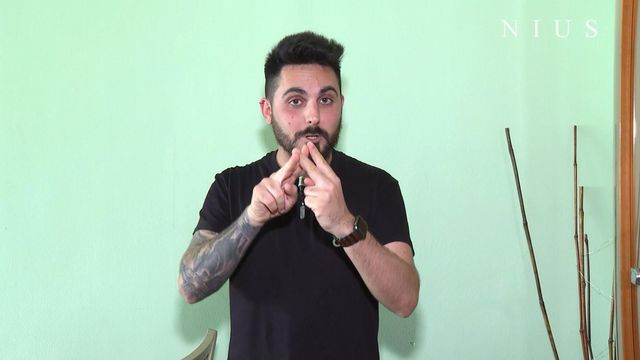 Los signos de Aitor, uno de los intérpretes de los conciertos de ...