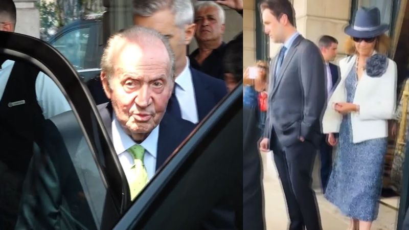 Las imágenes del rey emérito Juan Carlos en Ginebra junto a Doña Sofía ...