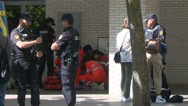 Muere abatido un atracador tras un tiroteo en un banco de Burgos