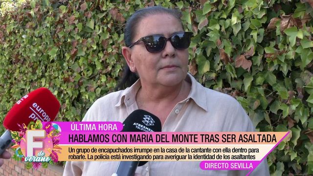 María del Monte, tras sufrir un robo en casa: "Se lo han llevado todo ...