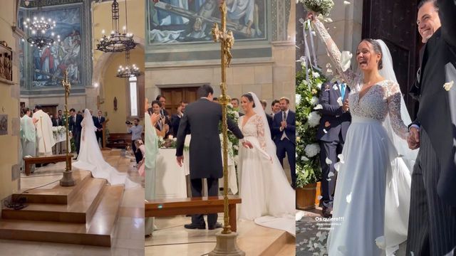 La boda de película de Carolina Monje, exnovia de Aless Lequio, en ...