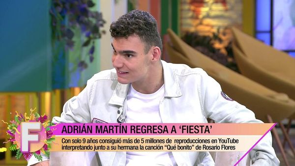Adrián Martín reaparece con 18 años: "Soy muy romñantico" - Fiesta
