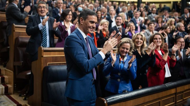 Pedro Sánchez, investido presidente del Gobierno con 179 votos en ...