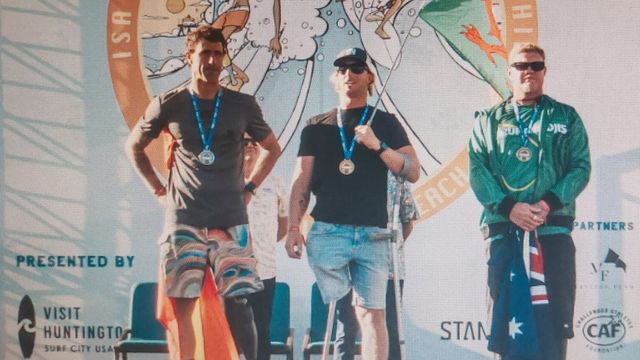 El subcampeón del mundo de surf que perdió una pierna tras un atropello ...