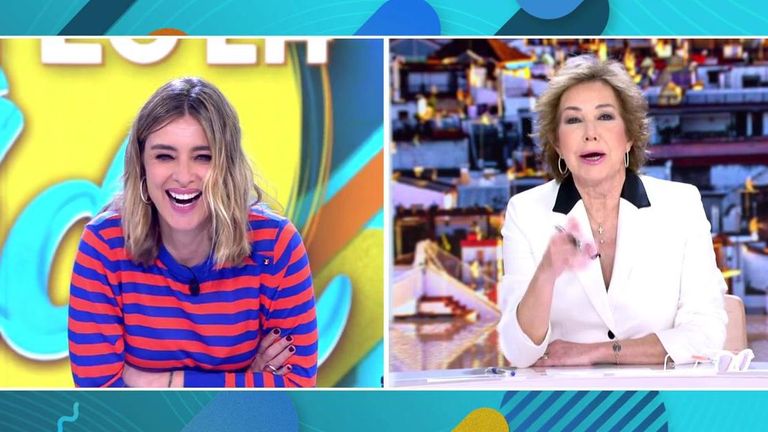 Sandra Barneda, entre risas ante la pregunta de Ana Rosa Quintana: "Ya ...