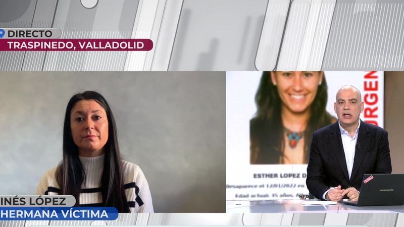 Inés López se dirige al presunto asesino de su hermana, Esther López ...