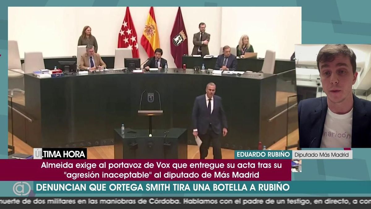 Rubiño, el diputado de Más Madrid al que Ortega Smith ha tirado una ...