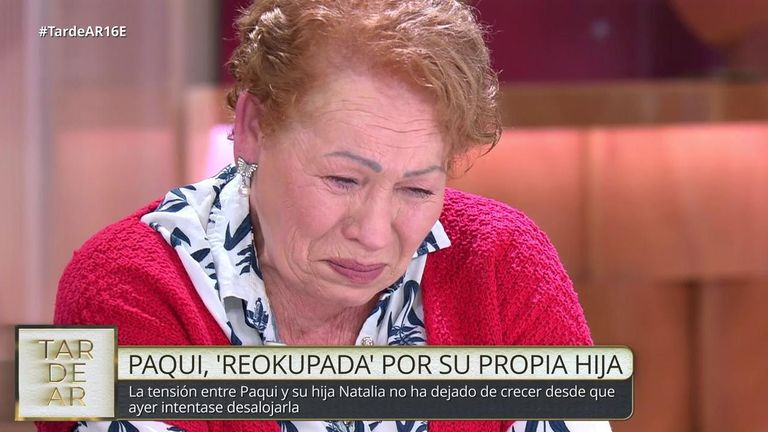 Paqui, la mujer que ha desokupado a su hija: "O me mata a mí o se va a ...