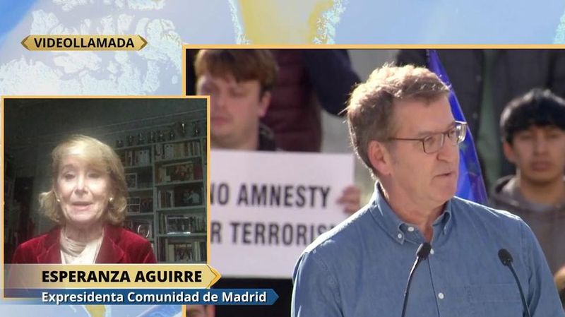 Esperanza Aguirre: "Pedro Sánchez ha superado a Zapatero, se ha ...