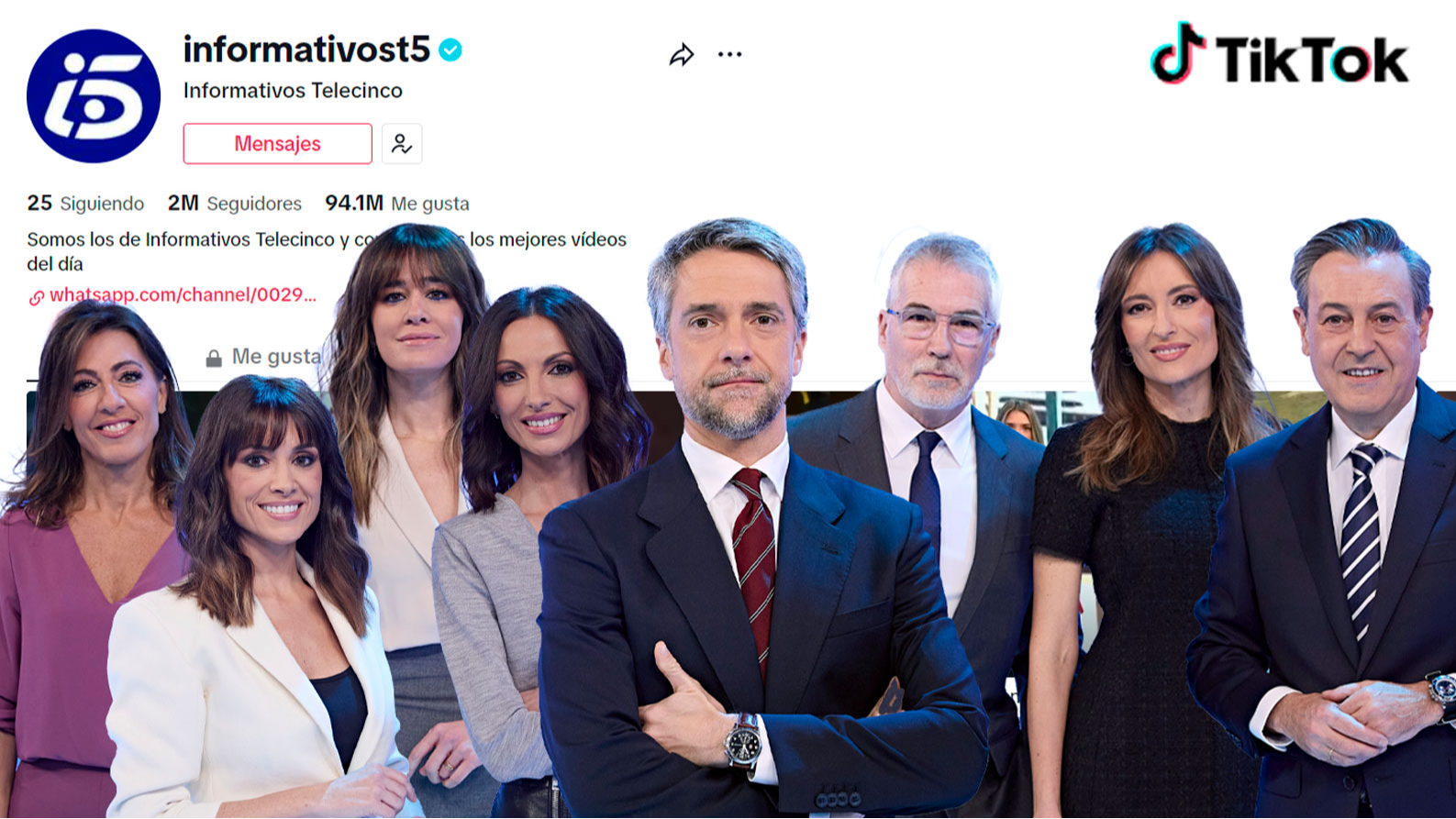 Informativos Telecinco consolida su liderazgo en Tiktok y alcanza dos ...