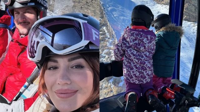 Manuel Carrasco y Almudena Navalón: las imágenes de su escapada a Sierra Nevada con sus hijos