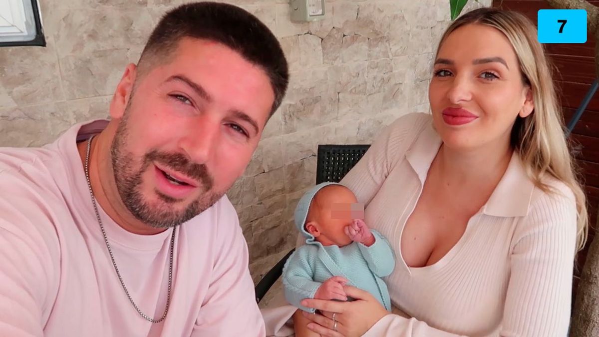 Lester Duque y Patricia Pérez muestran el rostro de su hijo por primera ...