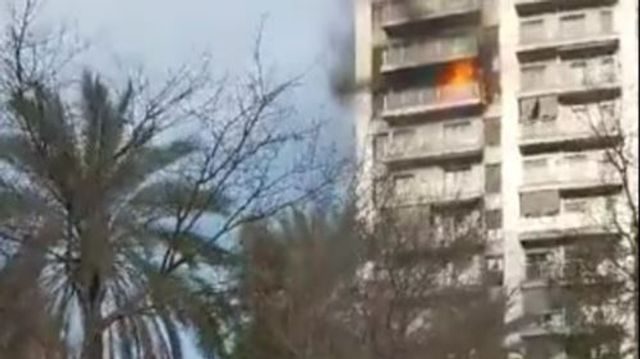Así se inició el incendio del edificio de Valencia: las primeras llamas ...