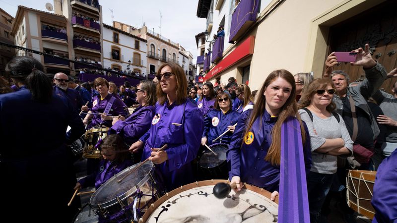 Los tambores, los protagonistas de la Semana Santa de Calanda