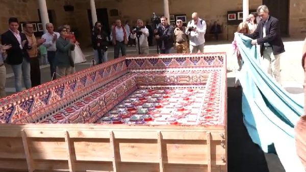 Restaurado en tres meses el alfarje de la sala capitular del monasterio ...