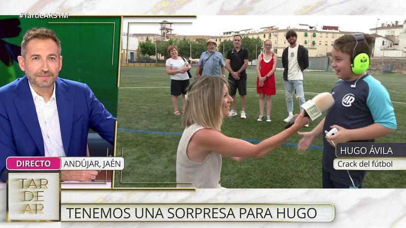'TardeAR' sorprende a Hugo, un joven futbolista de 9 años con discapacidad