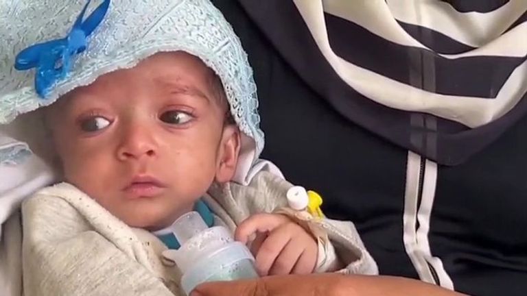 Así sobrevive Majd Salem, de siete meses, entre las bombas israelís en Gaza