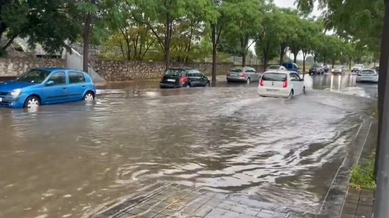 Las lluvias torrenciales sacuden toda España, desde Cataluña a Valladolid