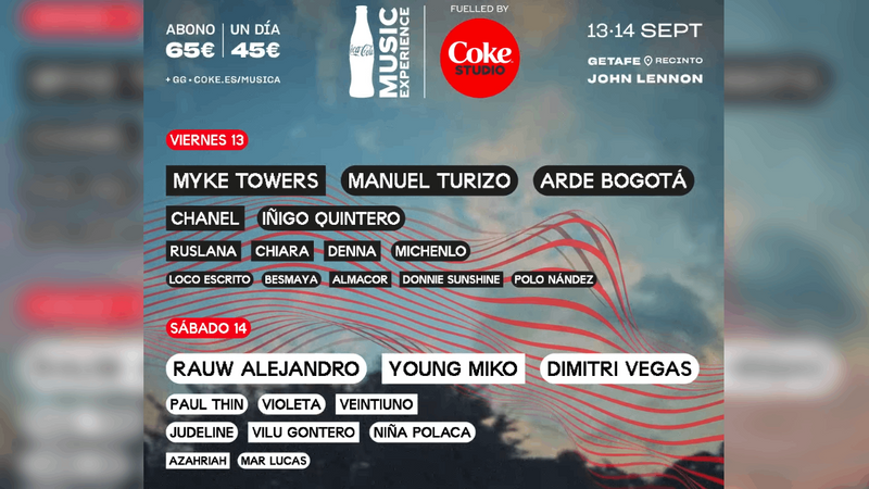Así queda el cartel de la nueva edición de CCME 2024: ¡descubre el día que canta tu artista ...