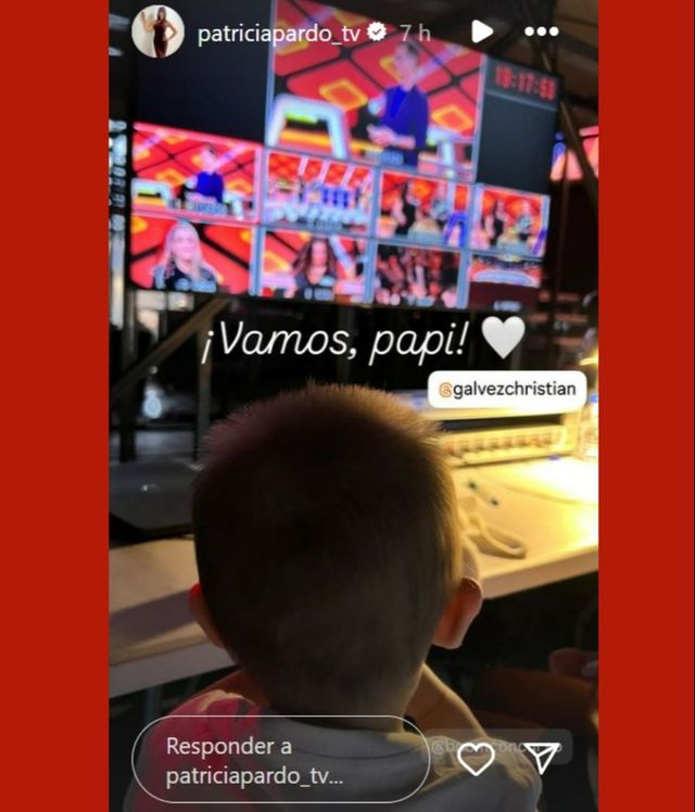 Patricia Pardo lleva a su bebé a ver a Christian Gálvez al plató de ...