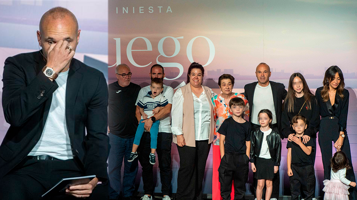 Andrés Iniesta, entre lágrimas, dedica unas palabras a su mujer e hijos ...