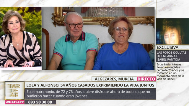 Ana Rosa Muestra Su Apoyo A La Pareja De Ancianos Que Sigue Manteniendo