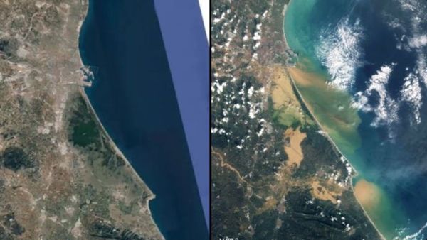 Un satélite de la NASA capta el antes y el después de la DANA sobre ...
