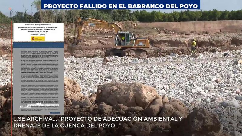 Proyecto fallido en el barranco del Poyo: la obra se paró por el coste ...