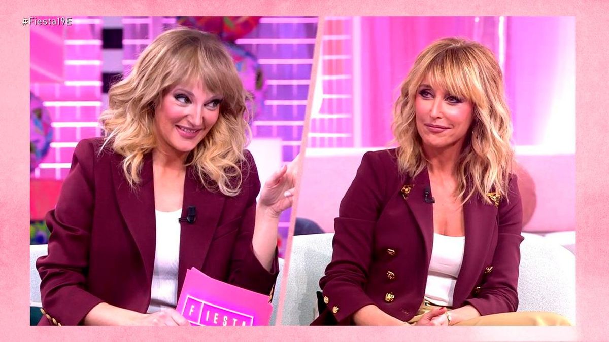 Emma García se parte de risa con su imitadora: "Así no puedo presentar"
