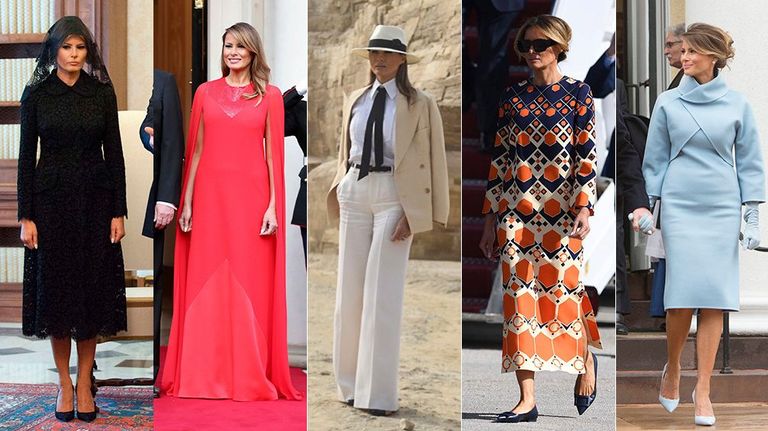 Melania, de firma estadounidense y con su look más 'royal' para la investidura de Donald Trump