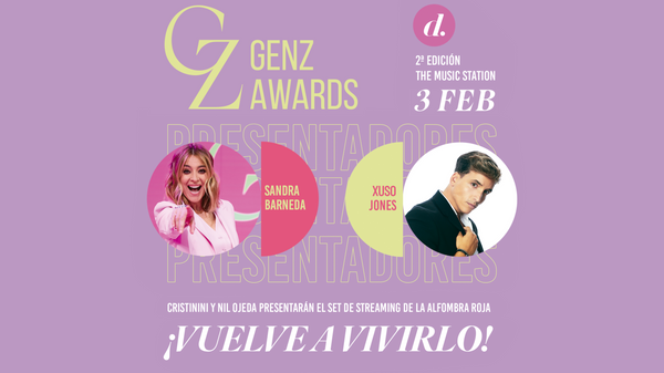 Los GenZ Awards retoman su gala de premios el 3 de febrero con cuatro ...