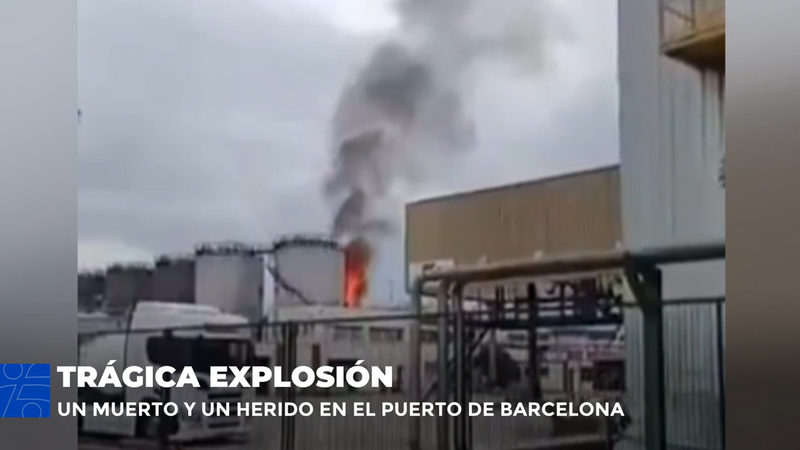 Muere una persona en una explosión en el puerto de Barcelona